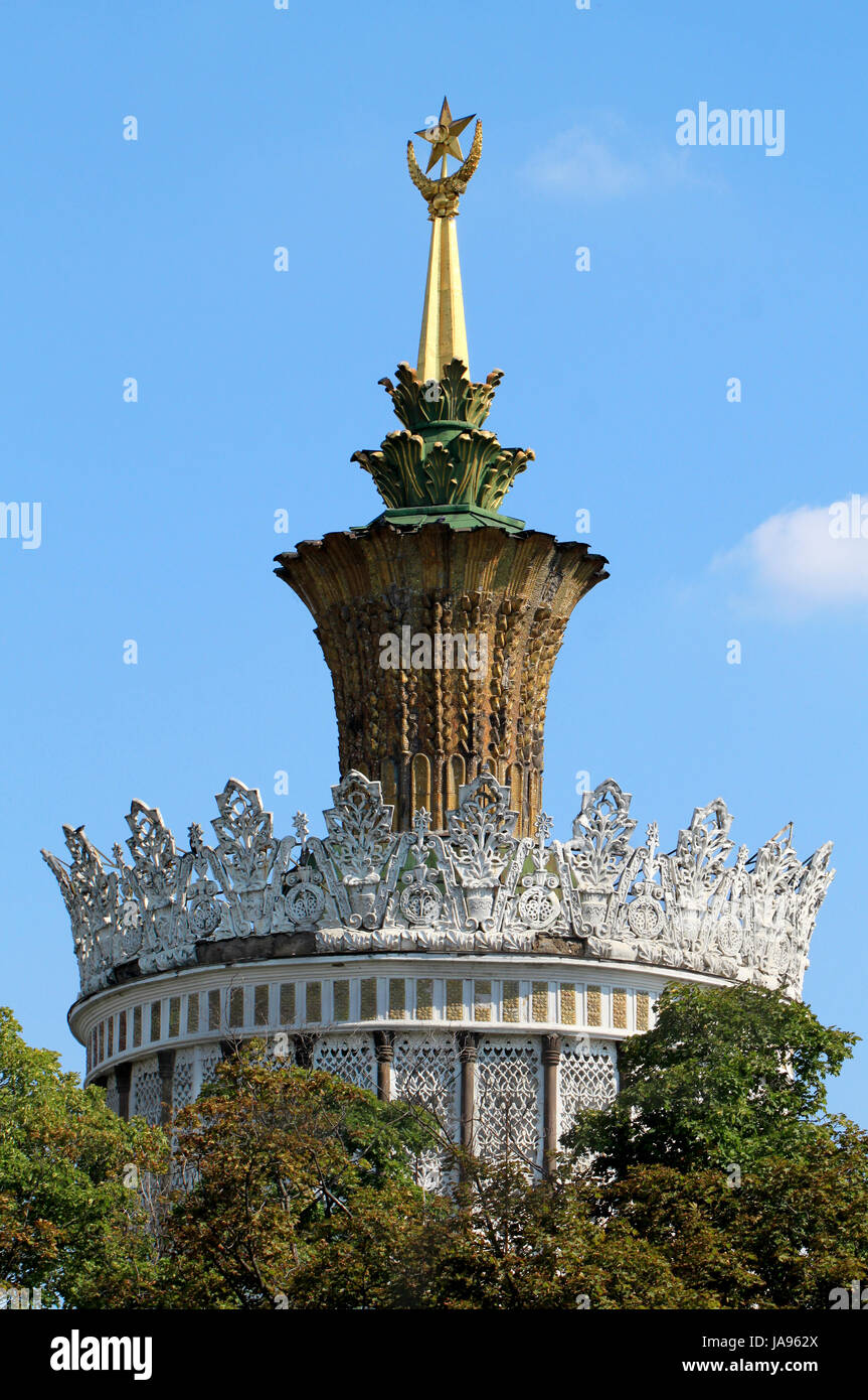 culture, columns, russia, pavilion, spruce, firmament, sky, star ...