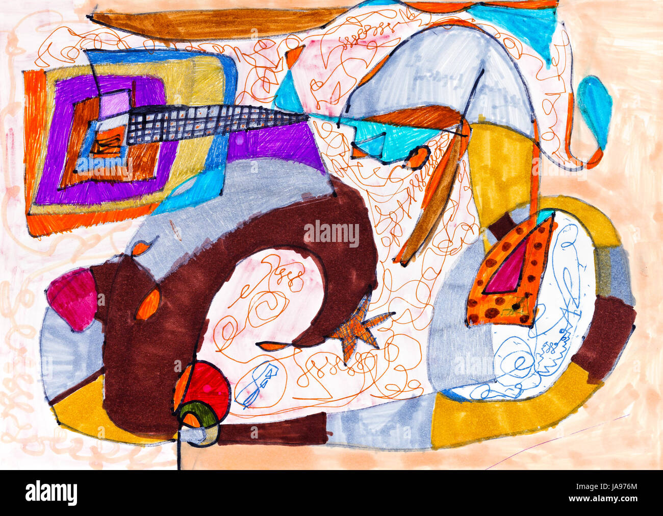 art, composition, pastel, painting, ornament, illustration, decoration ...