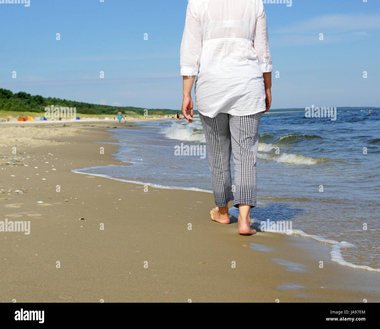 walking at the beach Stock Photo - Alamy