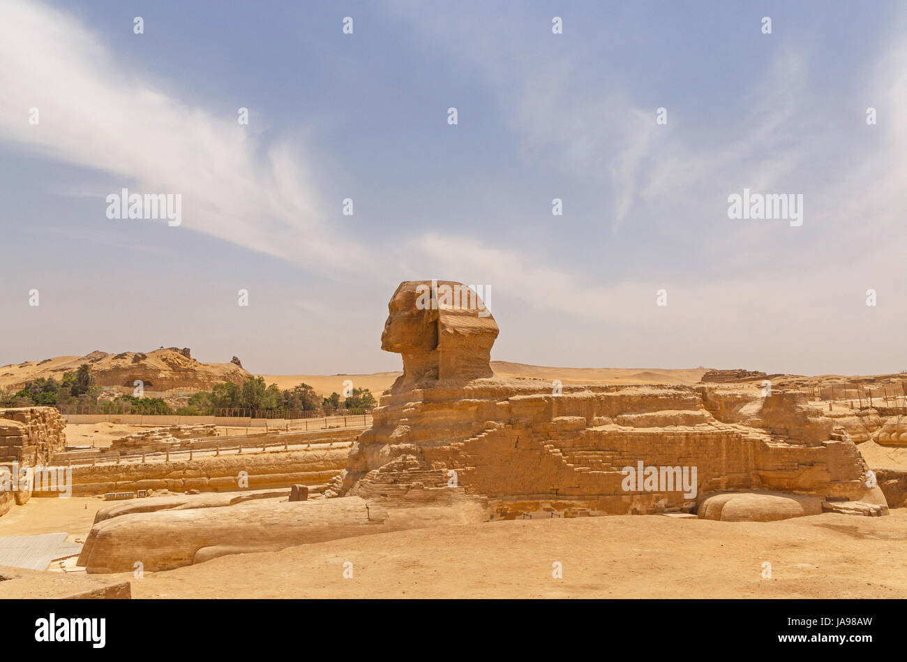 view on Great Sphinx at Giza Stock Photo - Alamy