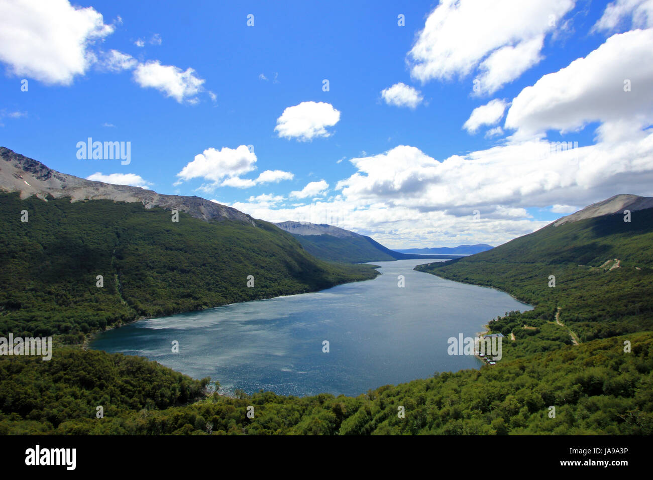 Lago Fagnano, also called Kami, Tierra Del Fuego, Argentina Stock Photo ...