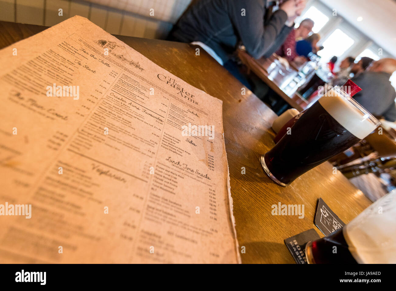 The Craster Arms, Beadnell Bay, Northumberland Stock Photo - Alamy