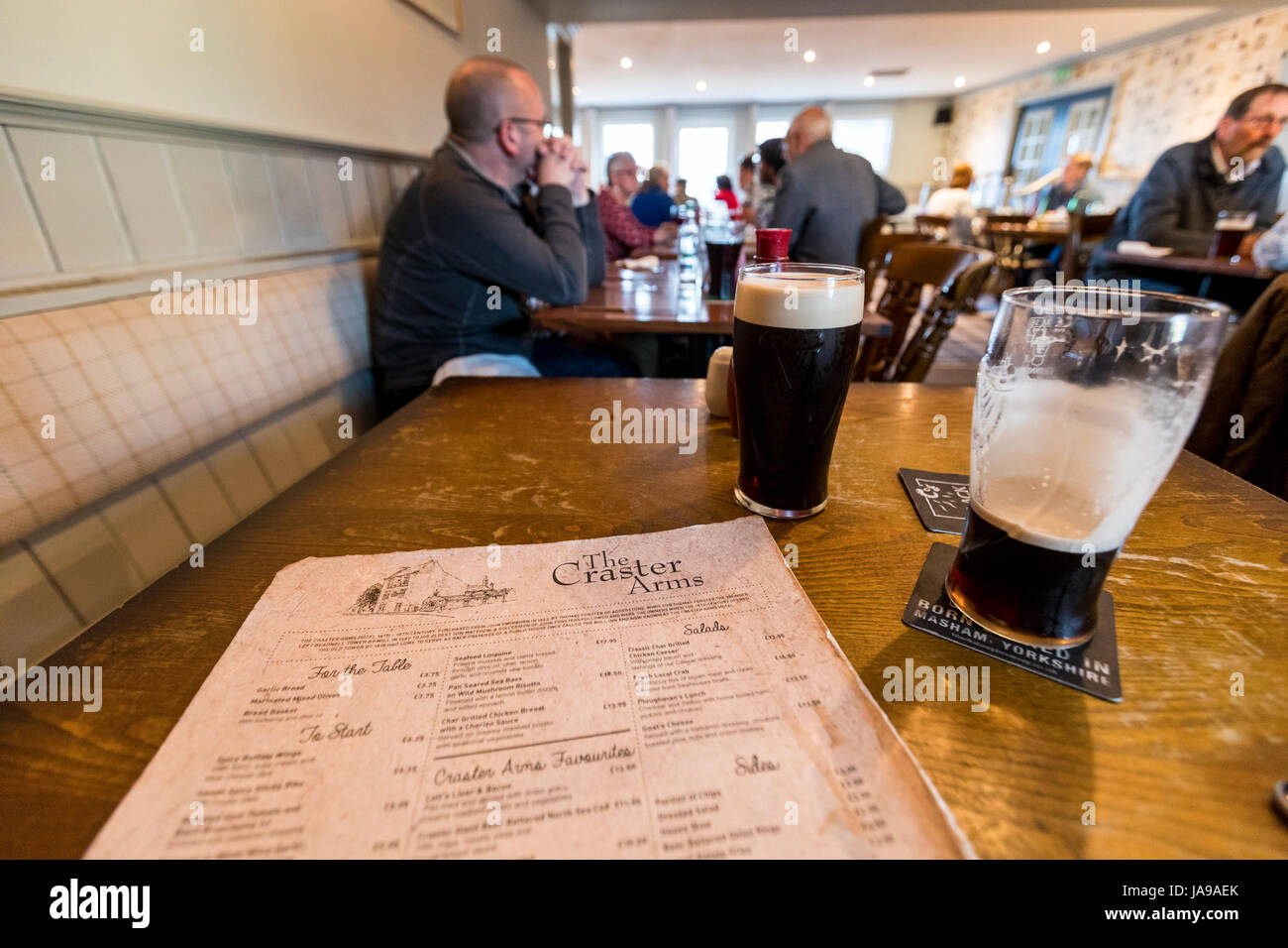 The Craster Arms, Beadnell Bay, Northumberland Stock Photo - Alamy