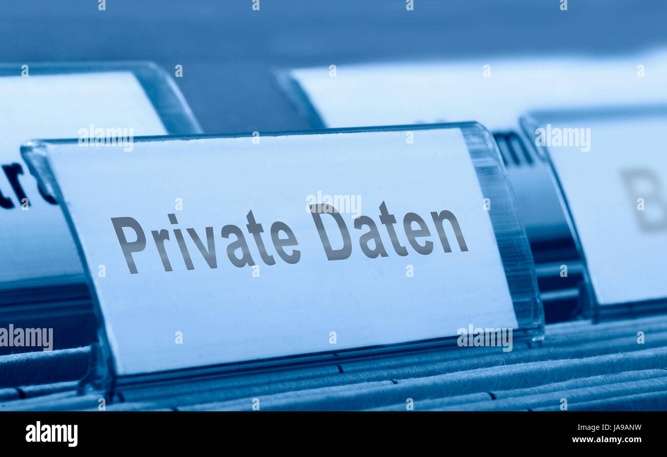 private data tab Stock Photo - Alamy