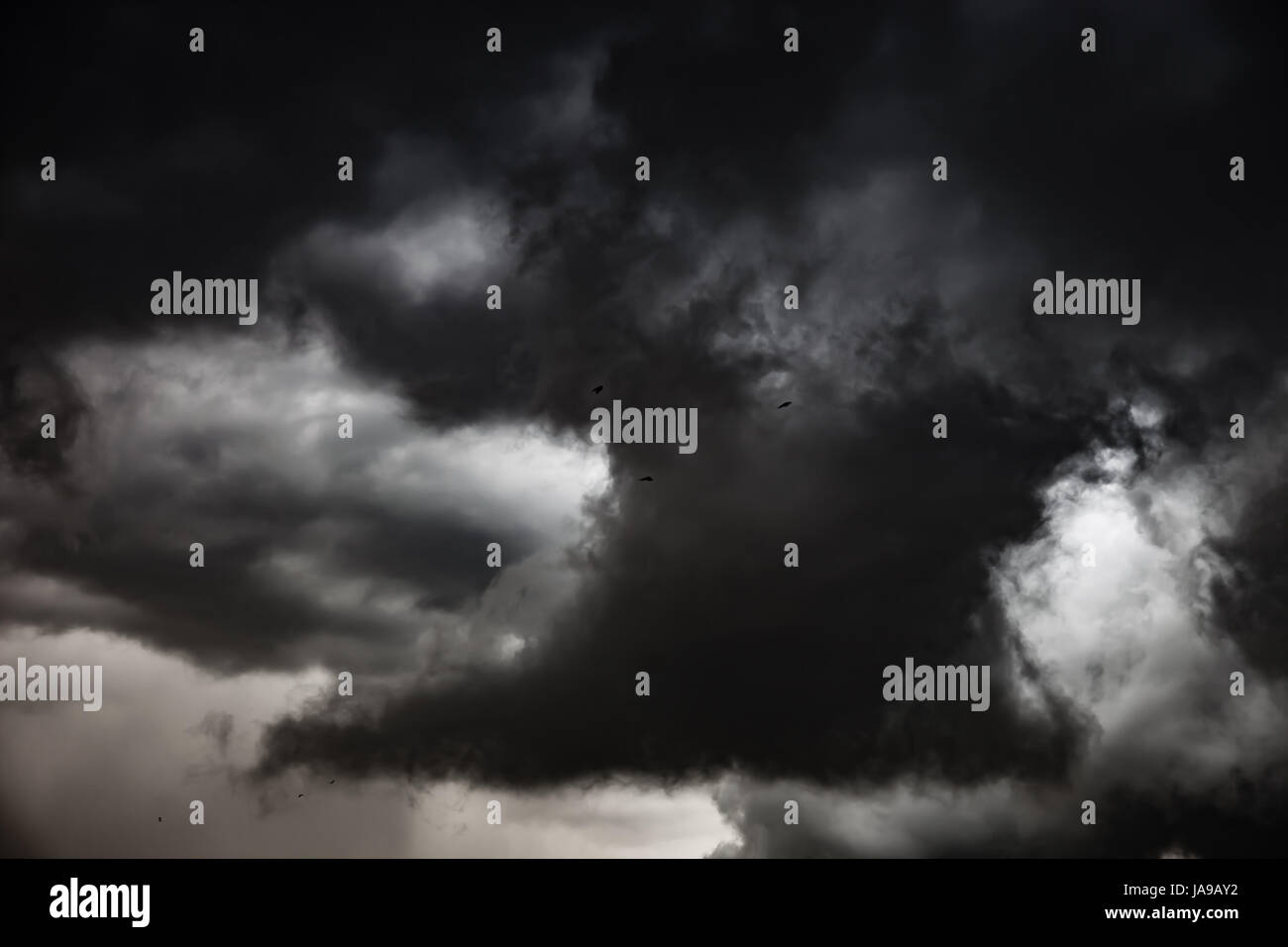 Background of dark clouds before a storm Stock Photo - Alamy
