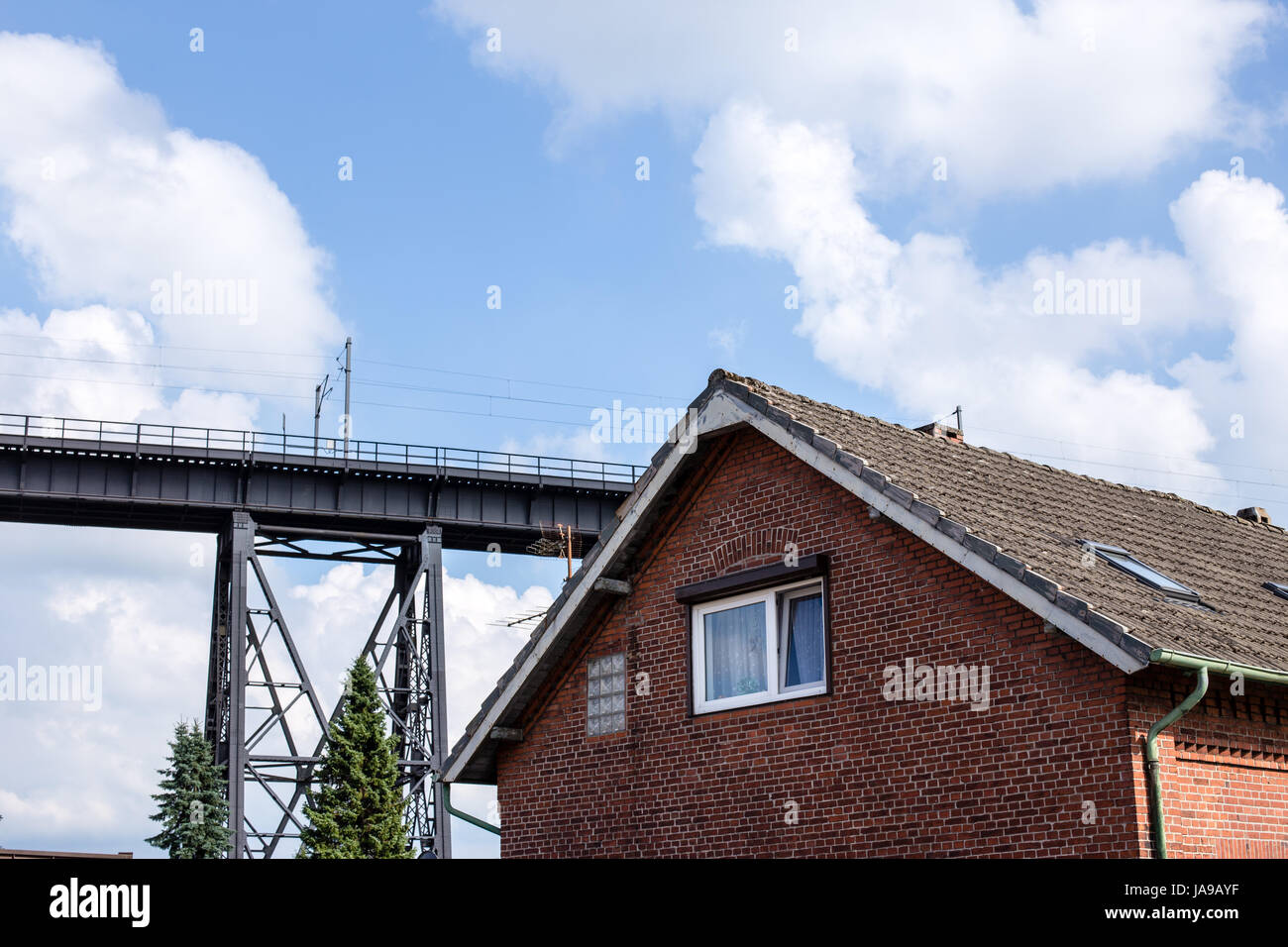 railway bridge in rendsburg Stock Photo - Alamy