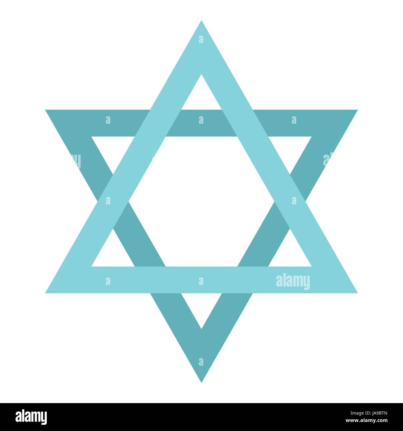 Star of David icon, flat style Stock Vector Image & Art - Alamy
