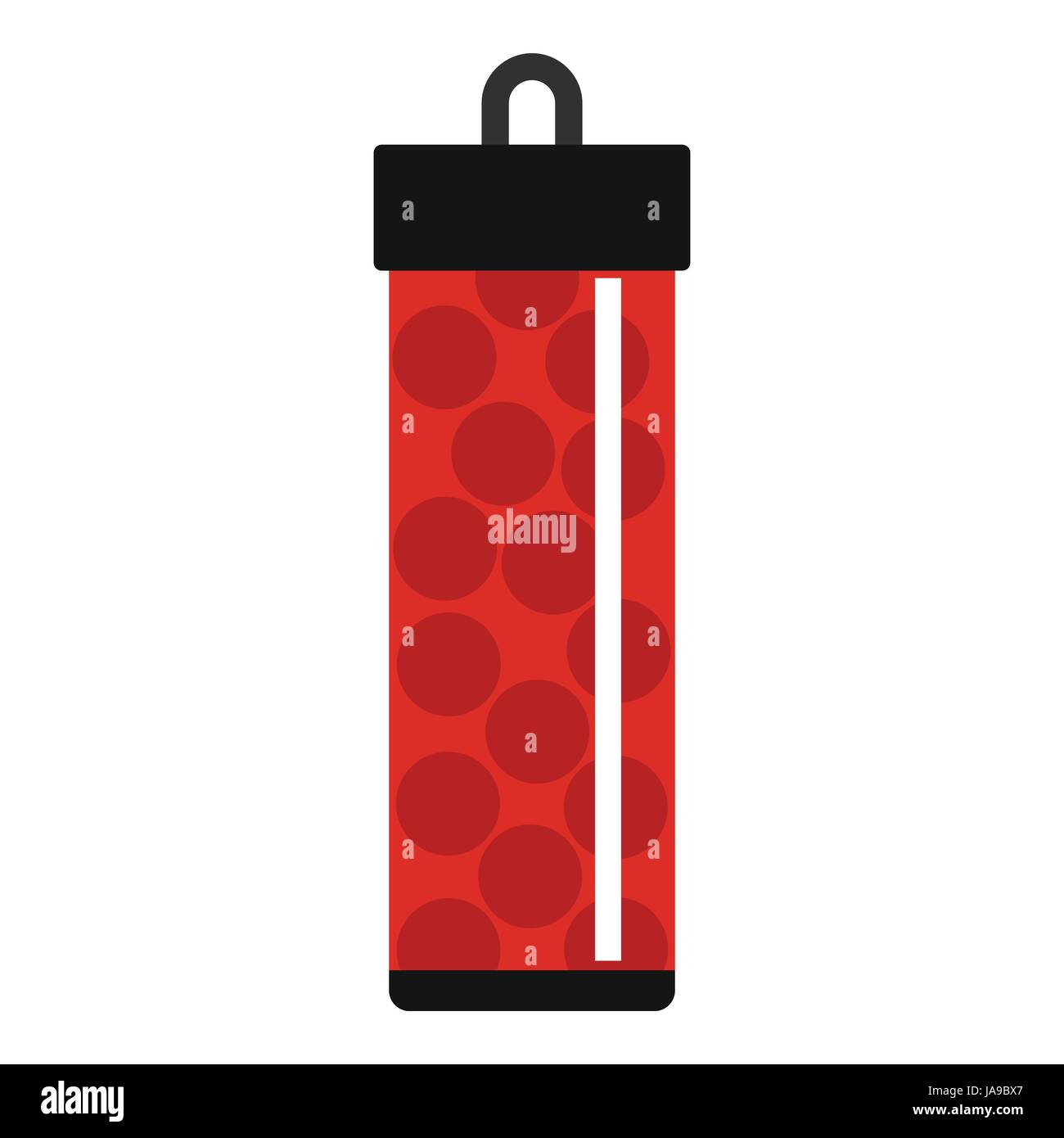 Red pack with paintball bullets icon, flat style Stock Vector Image ...