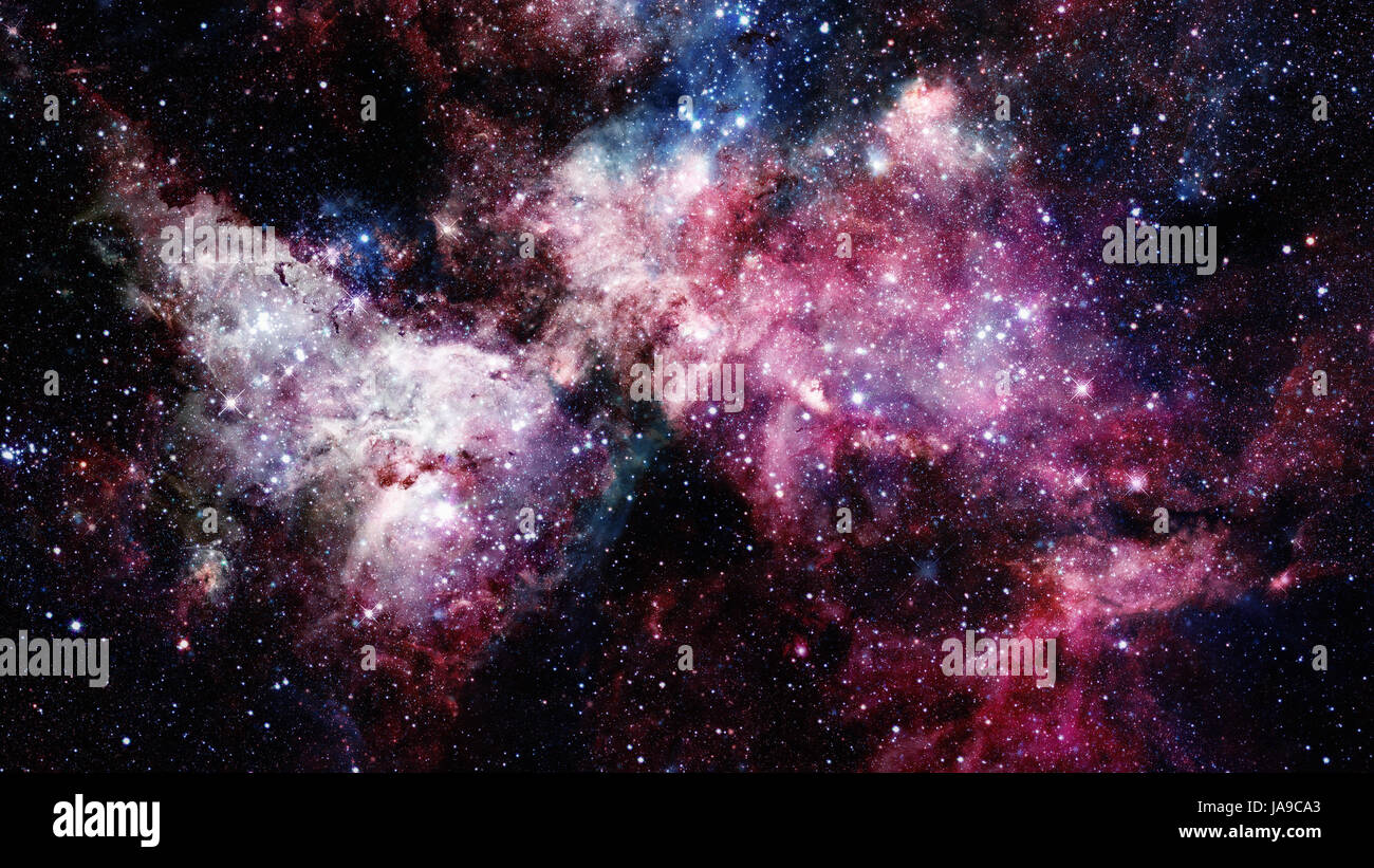 Open space filled with stars, nebulae and galaxies. Elements of this ...