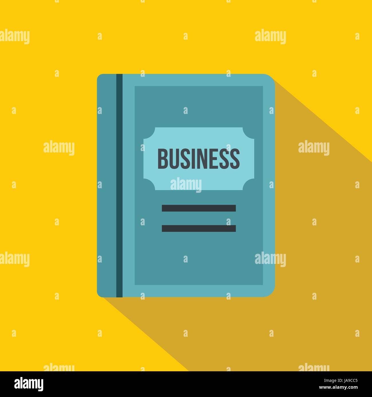 Blue business book icon, flat style Stock Vector Image & Art - Alamy