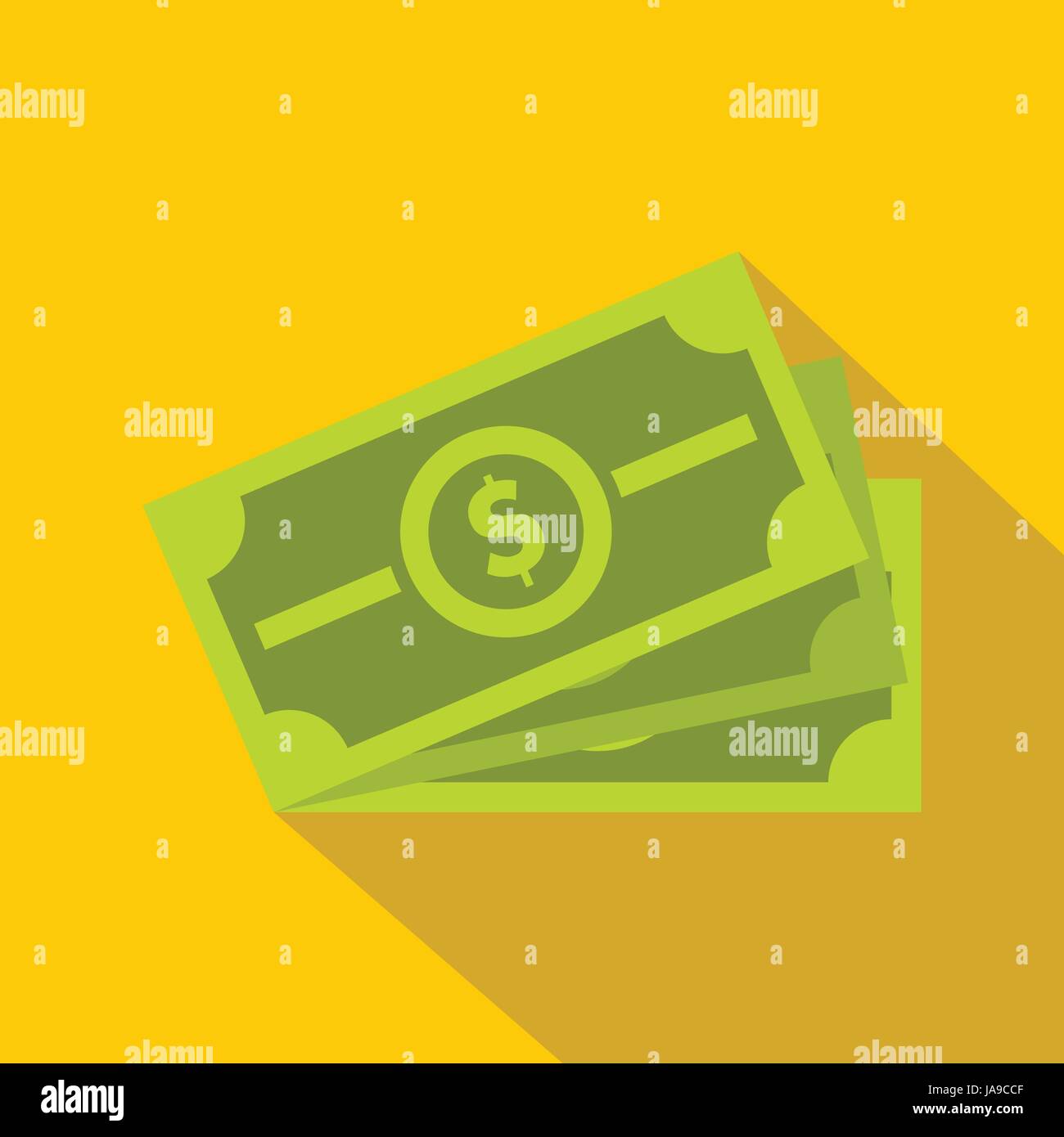 Stack of dollar bills icon, flat style Stock Vector Image & Art - Alamy
