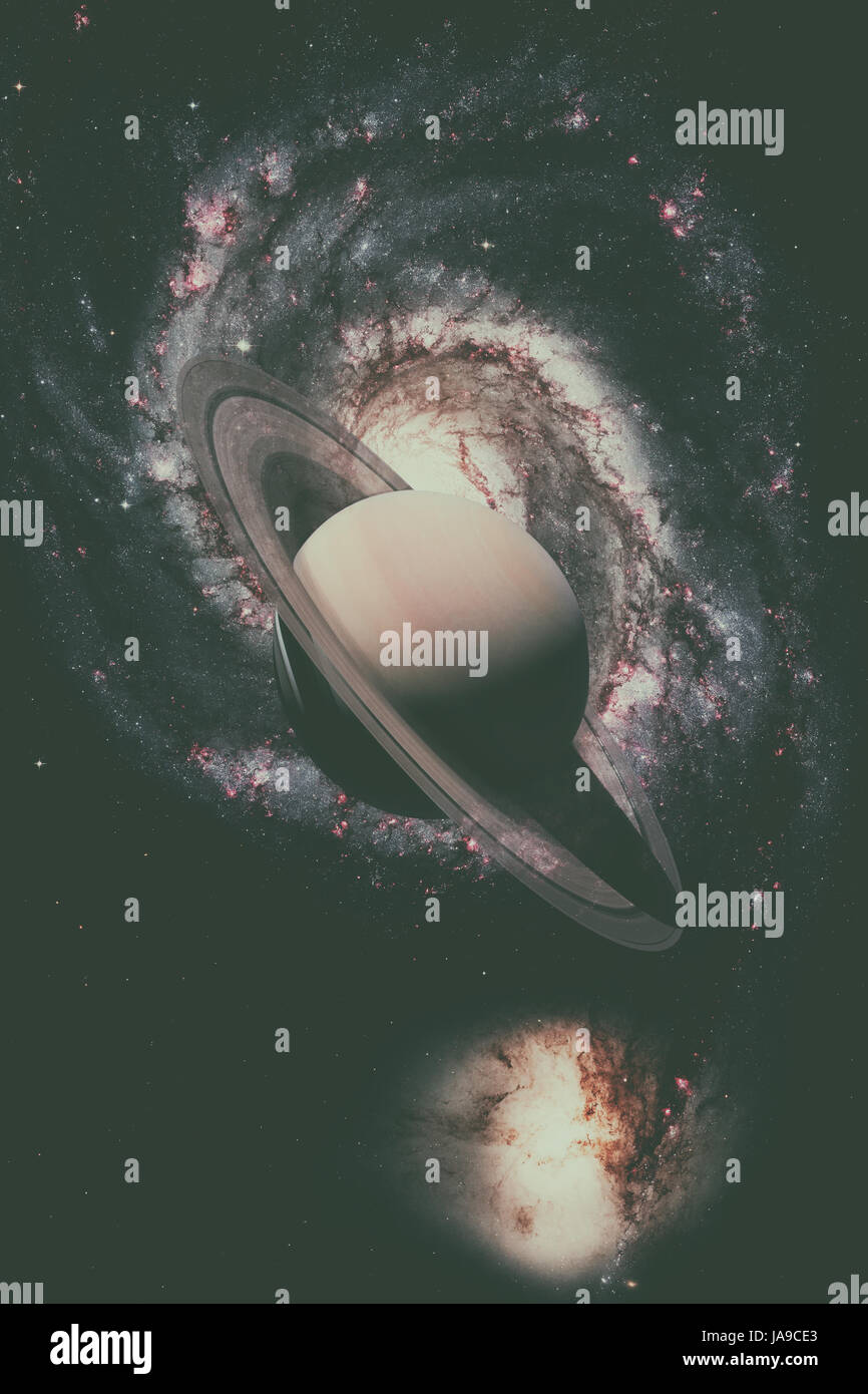 Solar System - Saturn. It is the sixth planet from the Sun and the ...