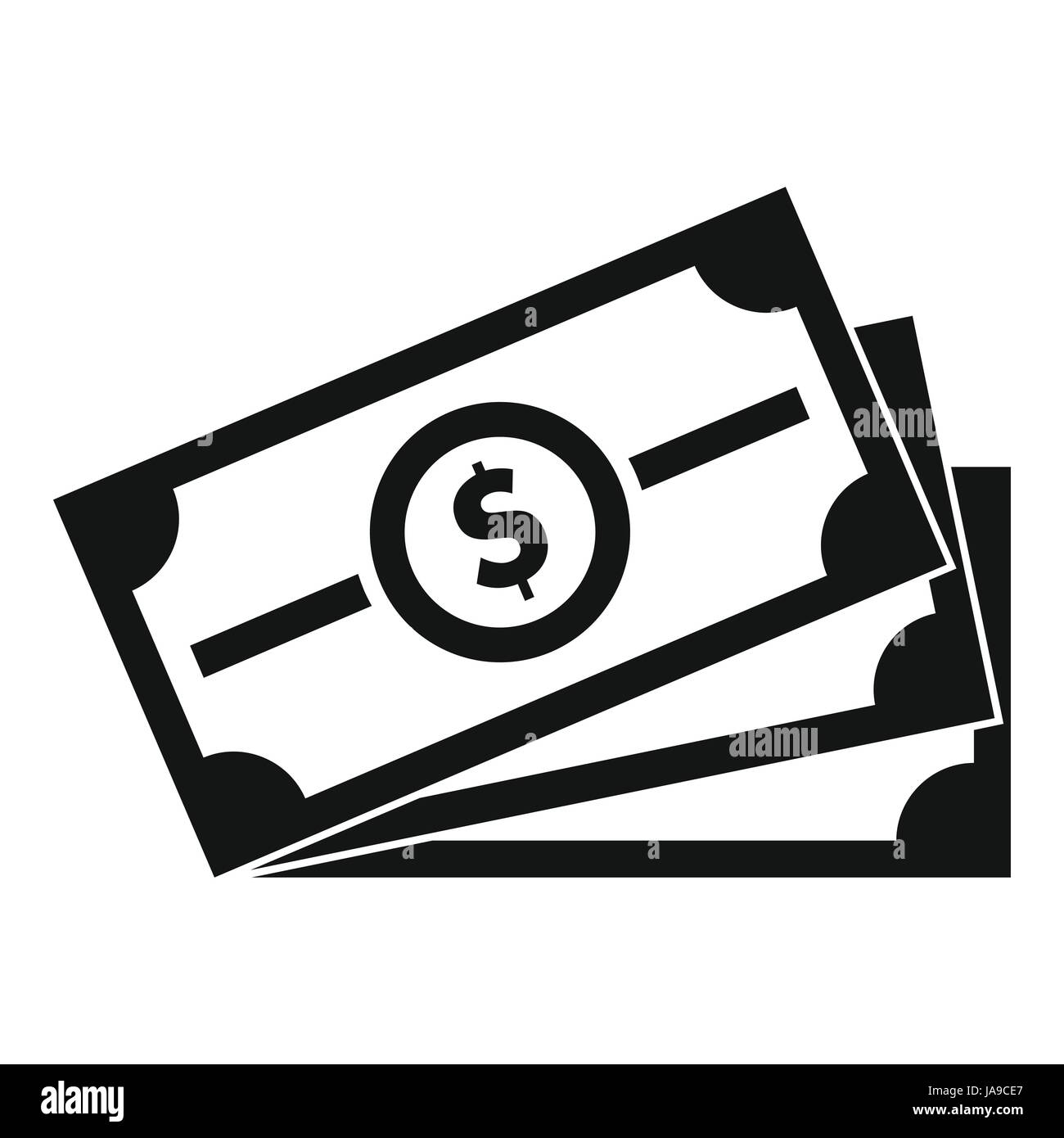 Stack of dollar bills icon, simple style Stock Vector Image & Art - Alamy