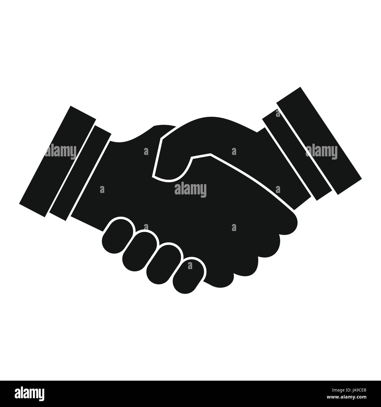 Business handshake icon, simple style Stock Vector Image & Art - Alamy