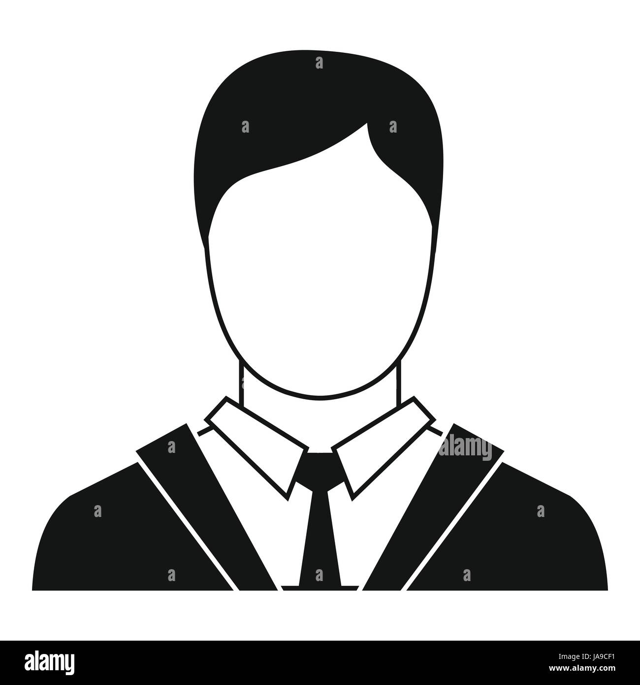 Man in business suit icon, simple style Stock Vector Image & Art - Alamy