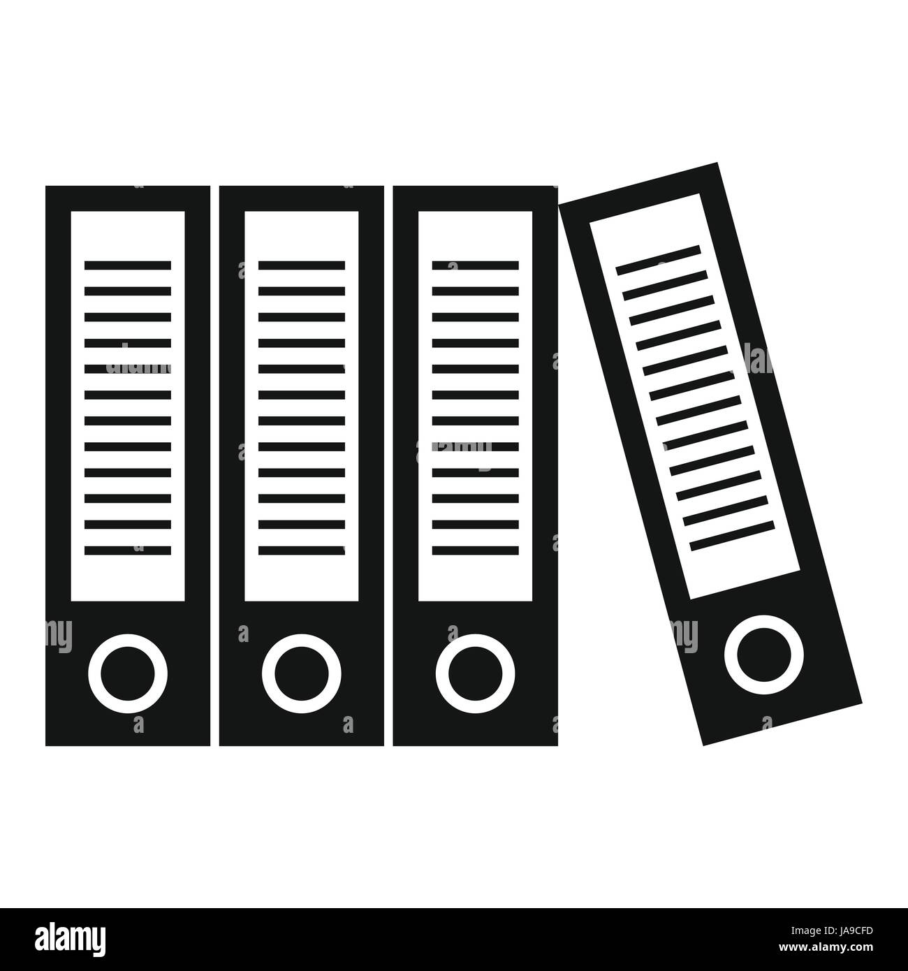 Office folders icon, simple style Stock Vector Image & Art - Alamy