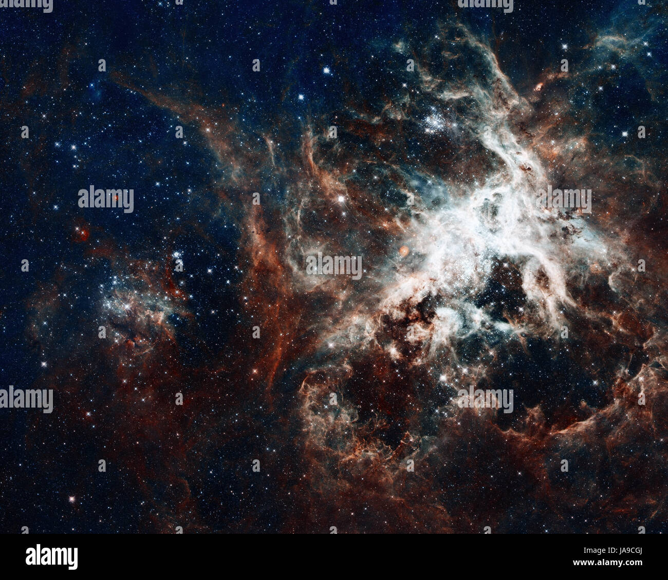 Star-Forming Region in the super star cluster called R136. The Tarantula Nebula or 30 Doradus is ...