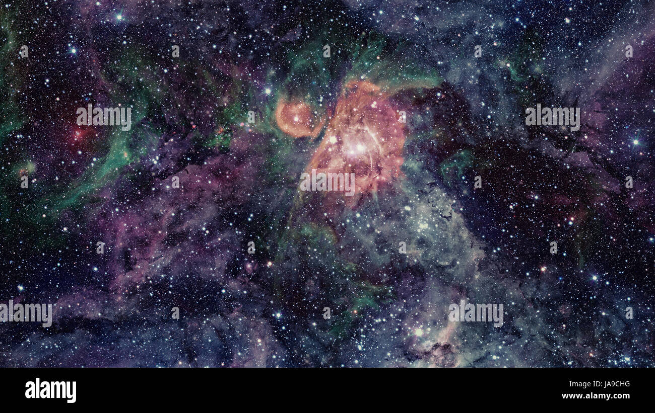 Nebula and galaxies in deep space. Elements of this image furnished by ...