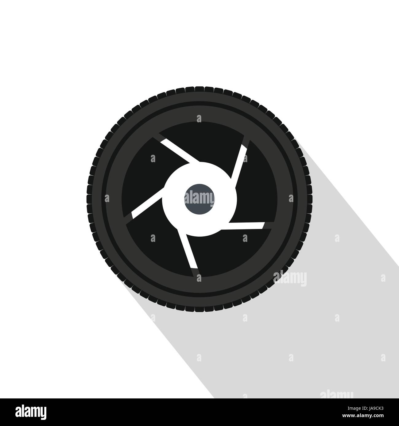 Camera aperture icon, flat style Stock Vector Image & Art - Alamy