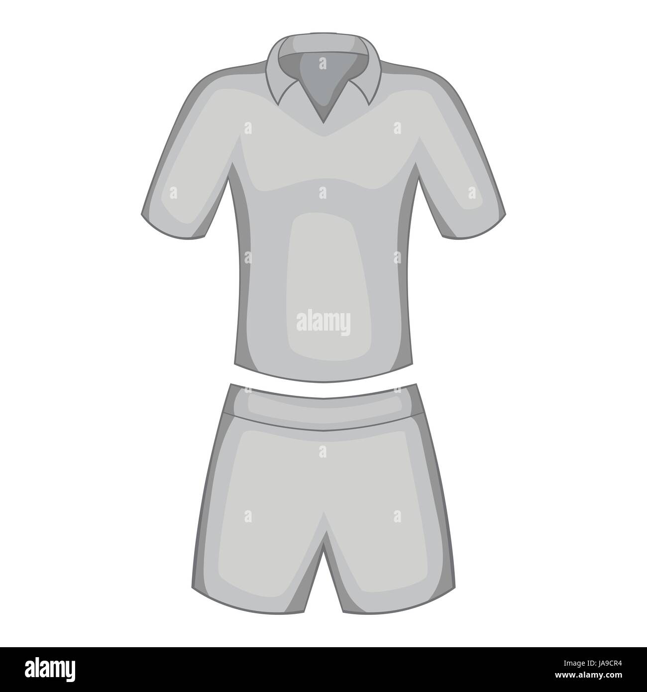 Men tennis uniforms icon, gray monochrome style Stock Vector Image ...