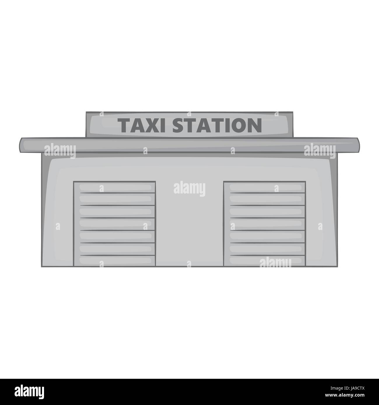 Taxi station icon, gray monochrome style Stock Vector Image & Art - Alamy