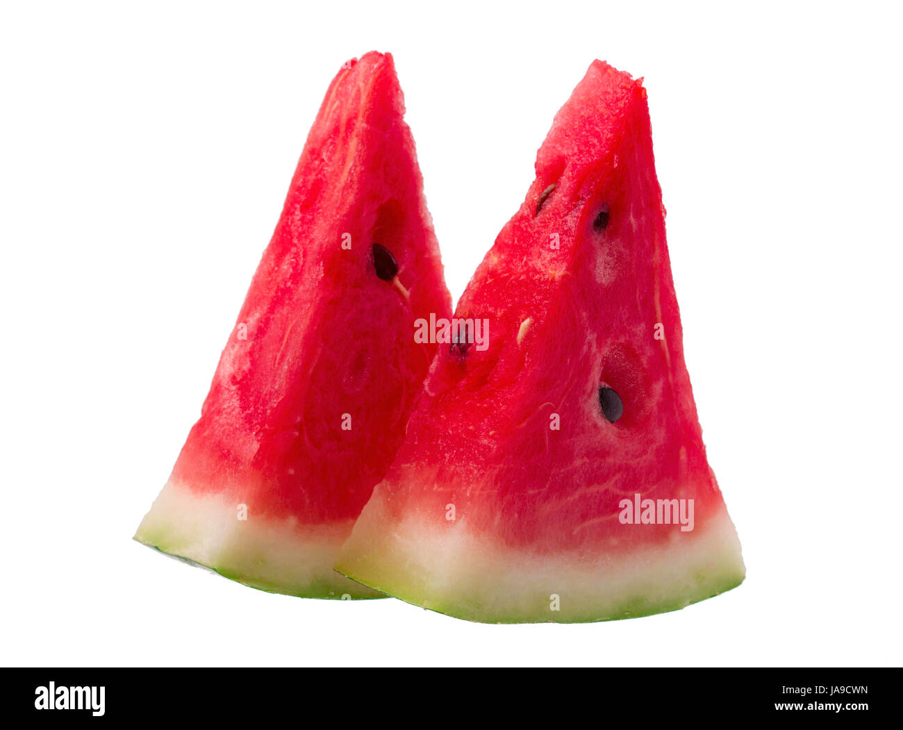 Two sweet watermelon slices hi-res stock photography and images - Alamy
