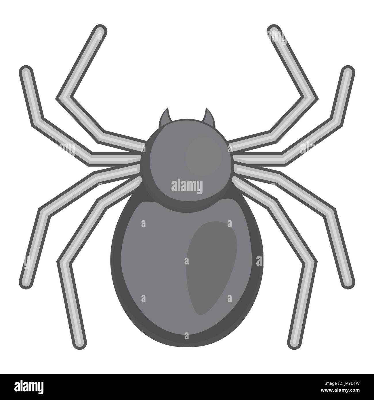 Spider icon, gray monochrome style Stock Vector Image & Art - Alamy