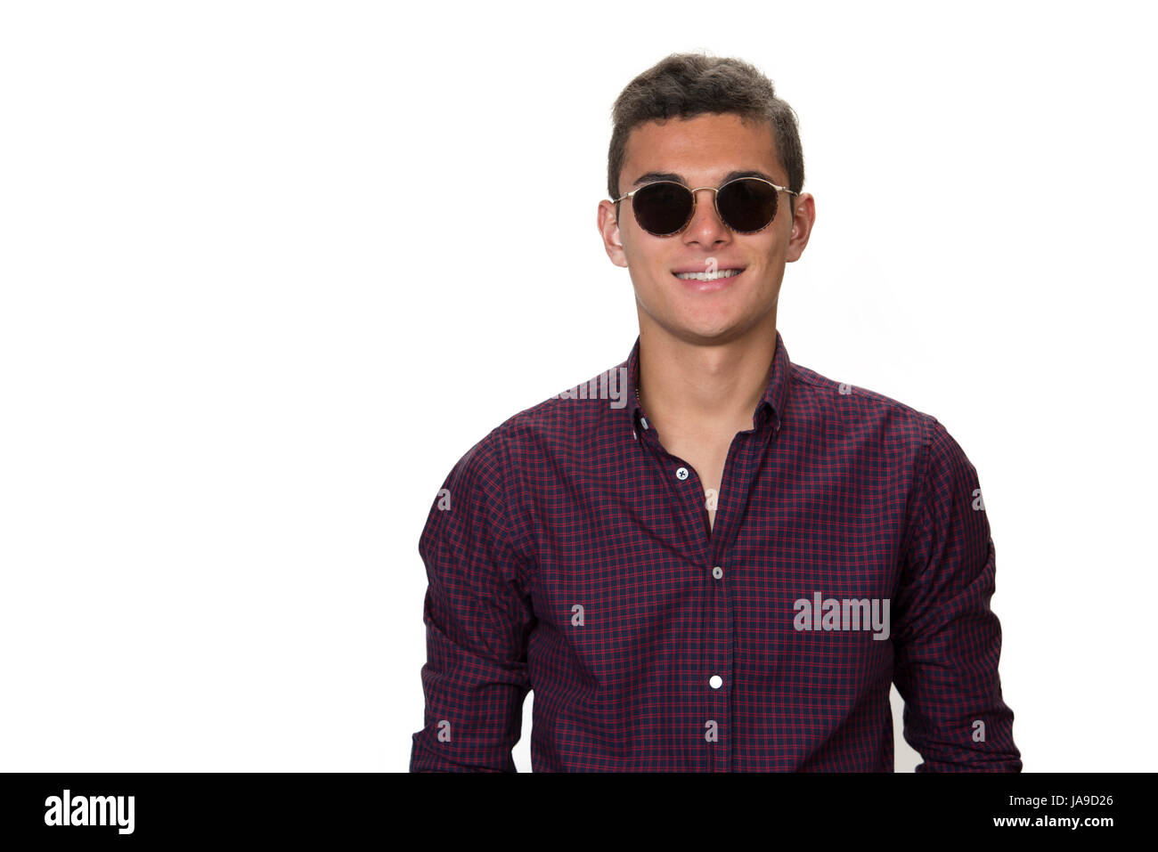 Portrait of young Latin man Stock Photo - Alamy