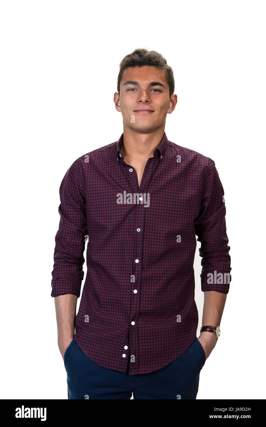 Portrait of young Latin man Stock Photo - Alamy