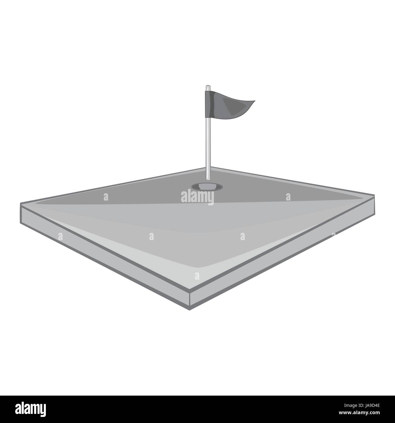 Golf course icon, gray monochrome style Stock Vector Image & Art - Alamy