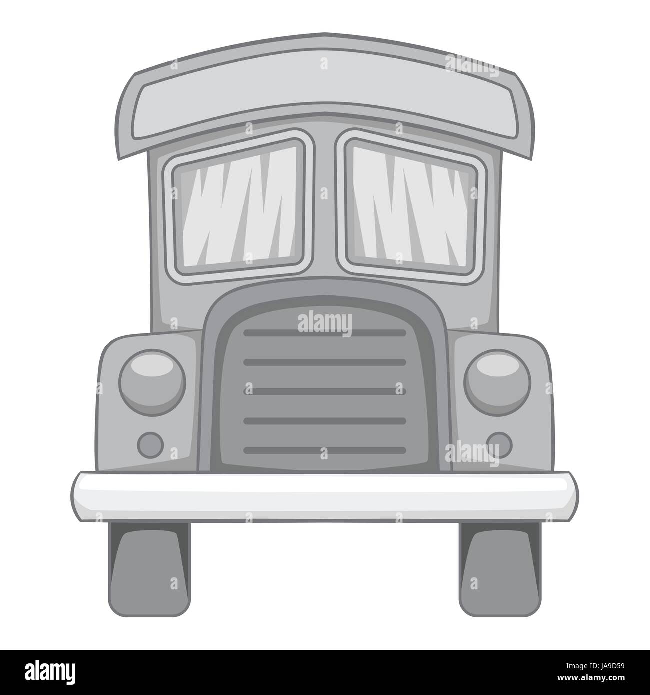 School bus icon, gray monochrome style Stock Vector Image & Art - Alamy