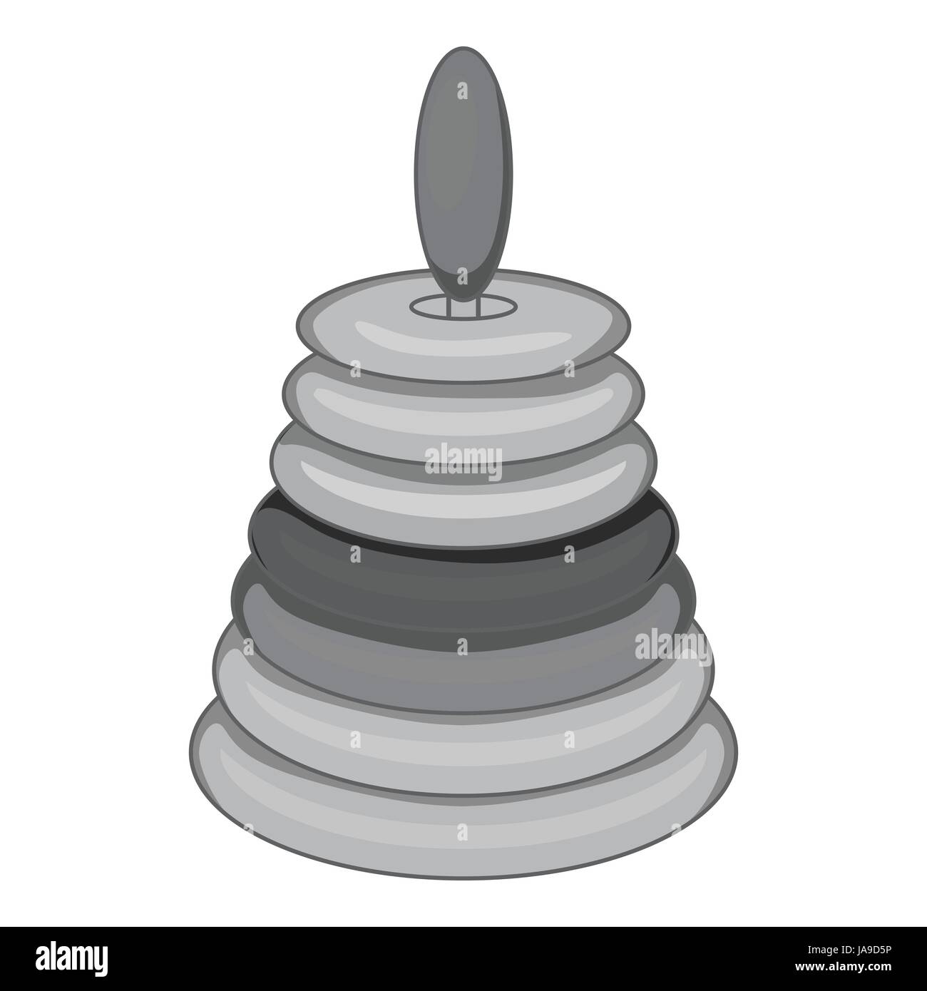 Children pyramid icon, gray monochrome style Stock Vector Image & Art ...