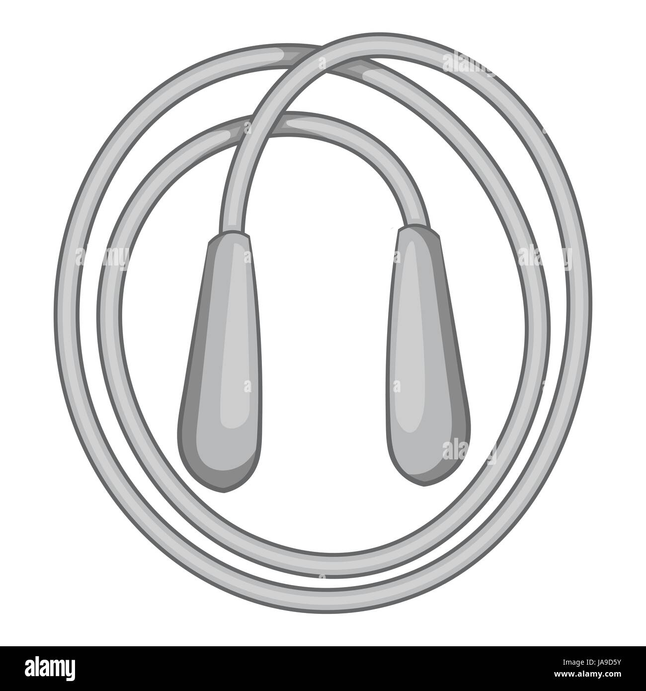 Skipping rope icon, gray monochrome style Stock Vector Image & Art - Alamy
