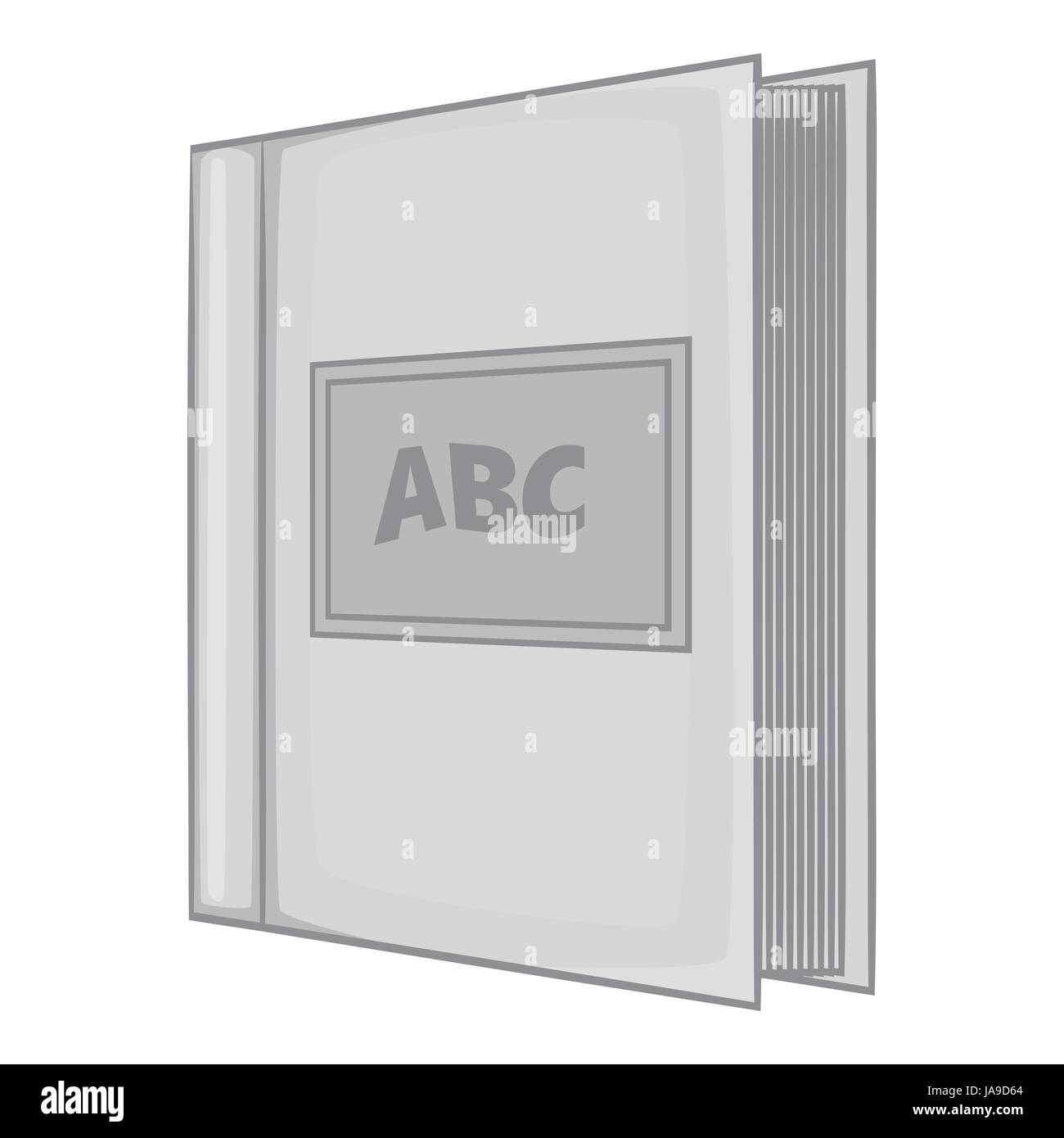 ABC book icon, gray monochrome style Stock Vector Image & Art - Alamy