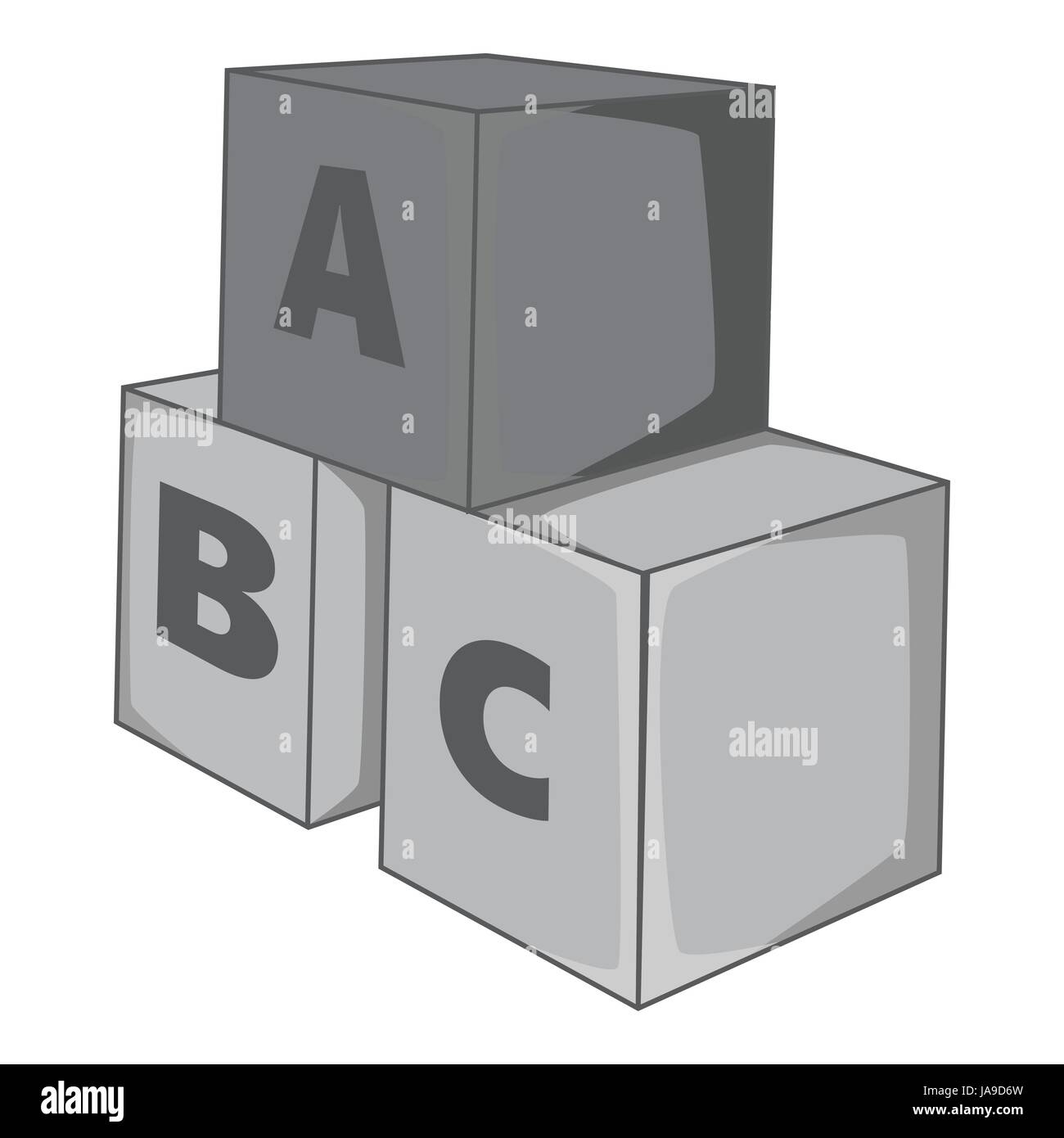 Baby cubes icon, gray monochrome style Stock Vector Image & Art - Alamy
