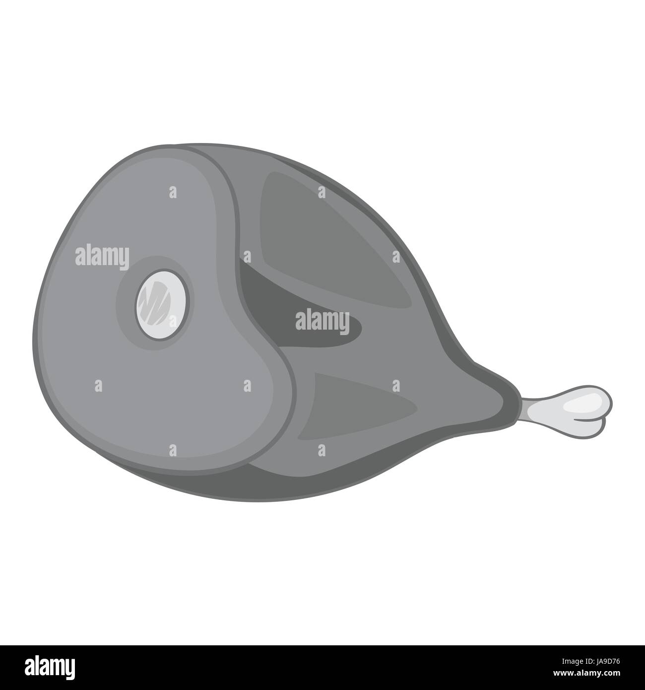 Ham icon, gray monochrome style Stock Vector Image & Art - Alamy