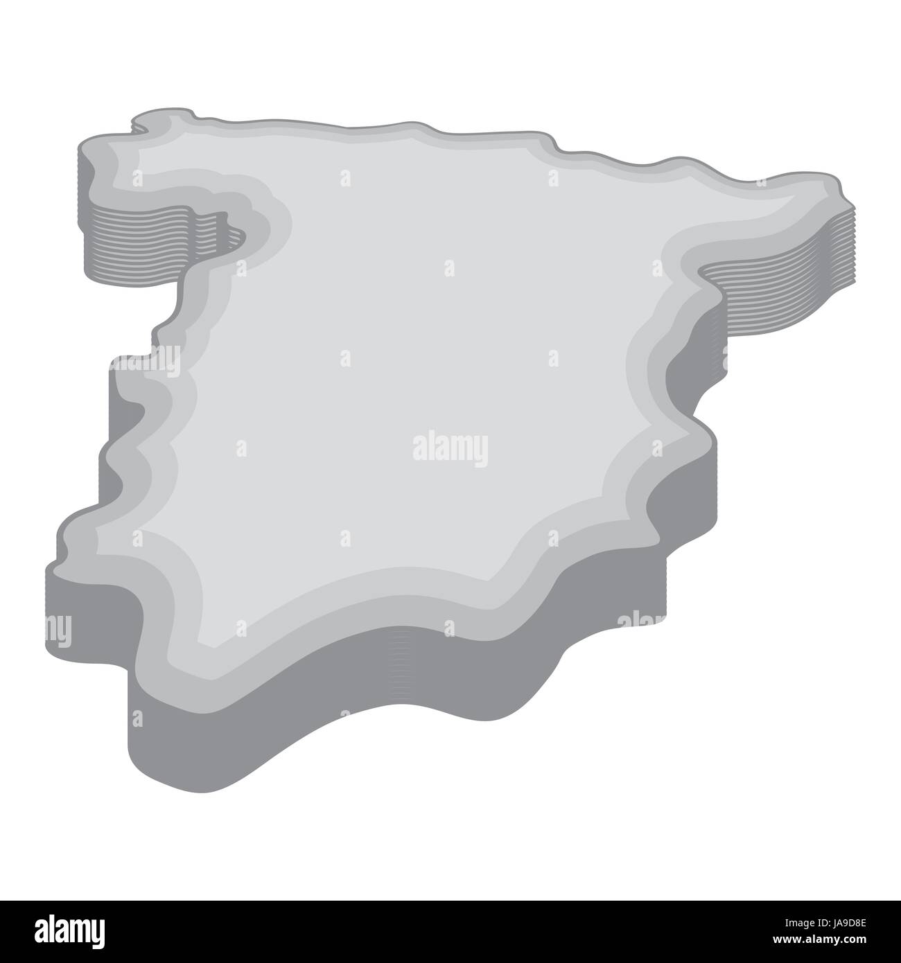 Map of Spain icon, gray monochrome style Stock Vector Image & Art - Alamy