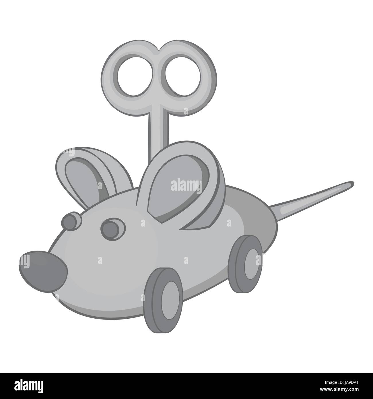 Clockwork Mouse Icon Gray Monochrome Style Stock Vector Image And Art Alamy
