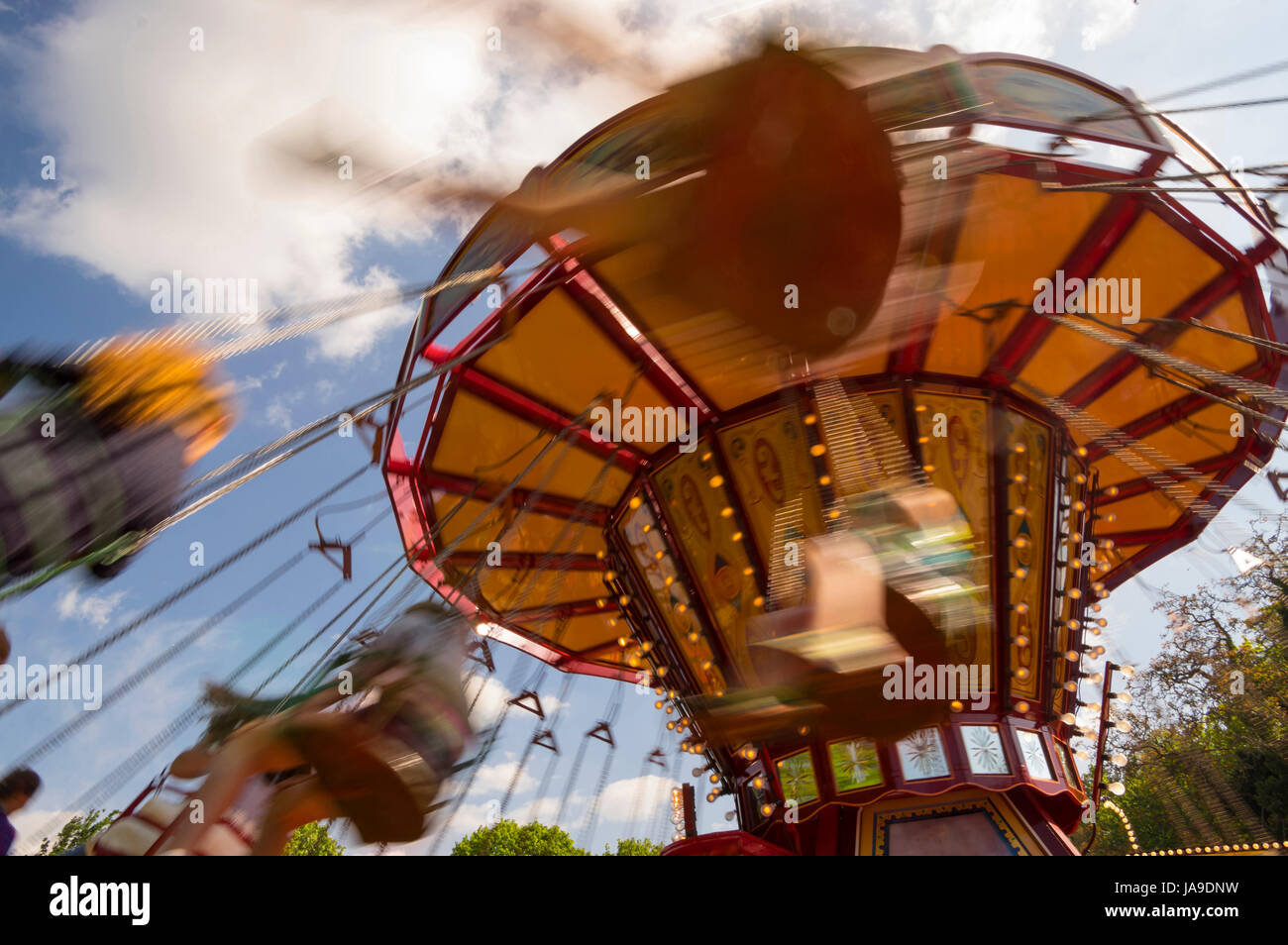 Chain swing carousel hi-res stock photography and images - Alamy