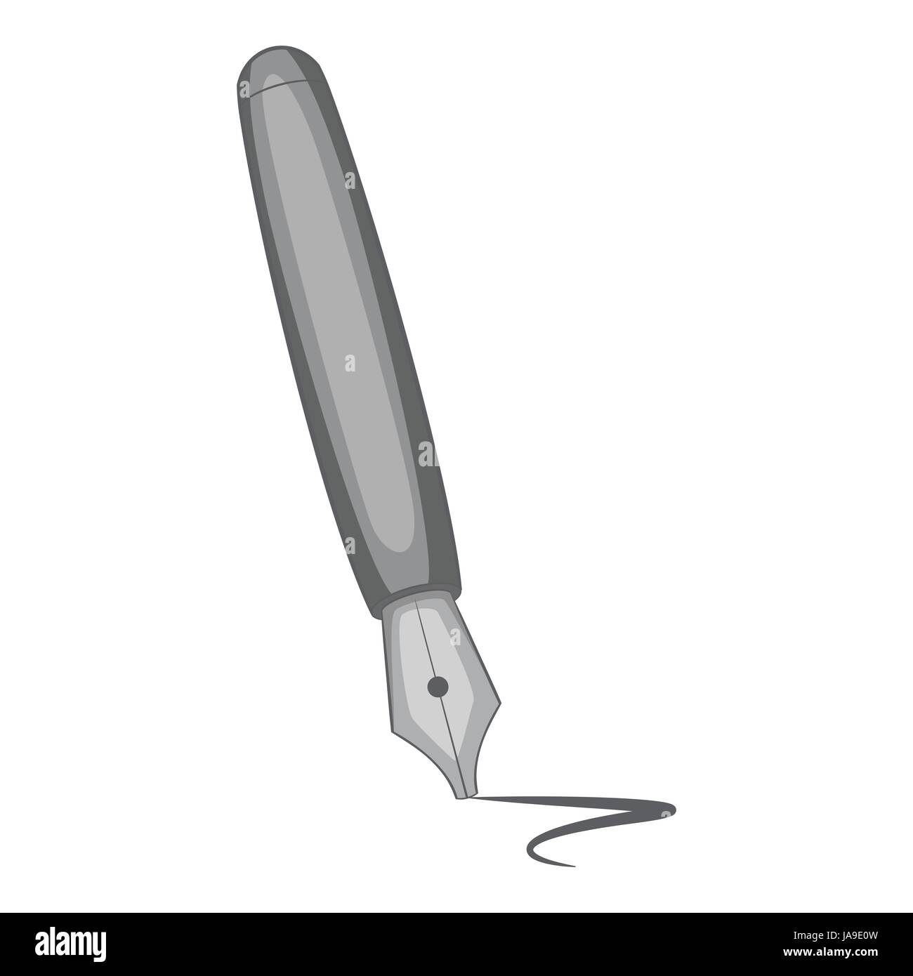Pen icon, gray monochrome style Stock Vector Image & Art - Alamy
