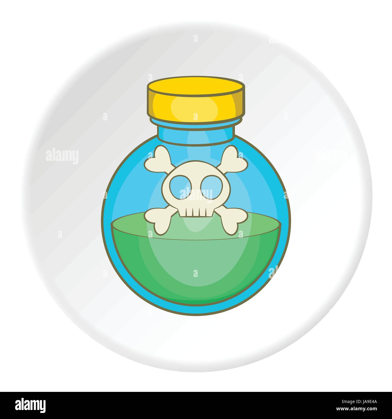 Bottle of poison icon, cartoon style Stock Vector Image & Art - Alamy