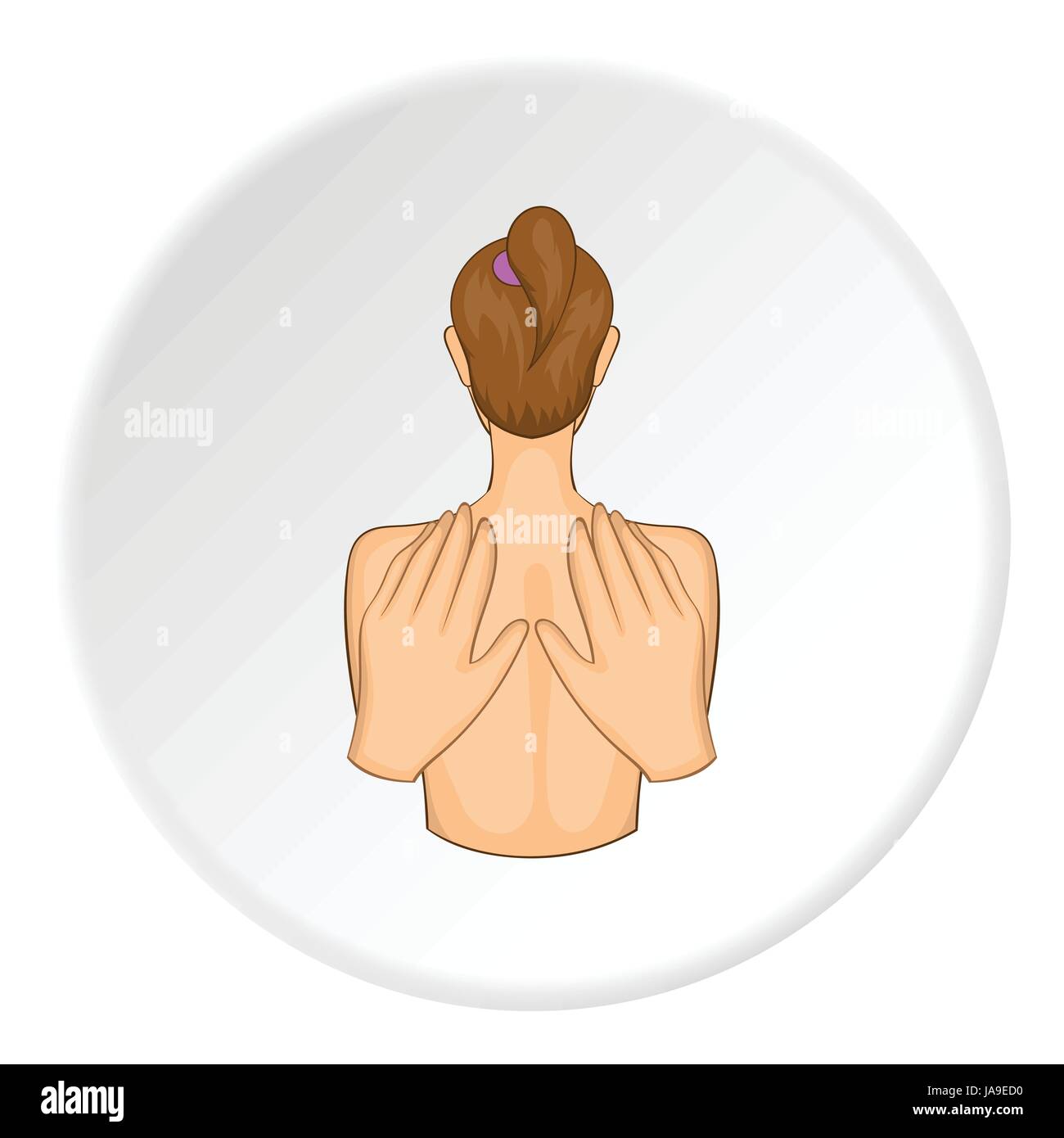 Back massage icon, cartoon style Stock Vector Image & Art - Alamy