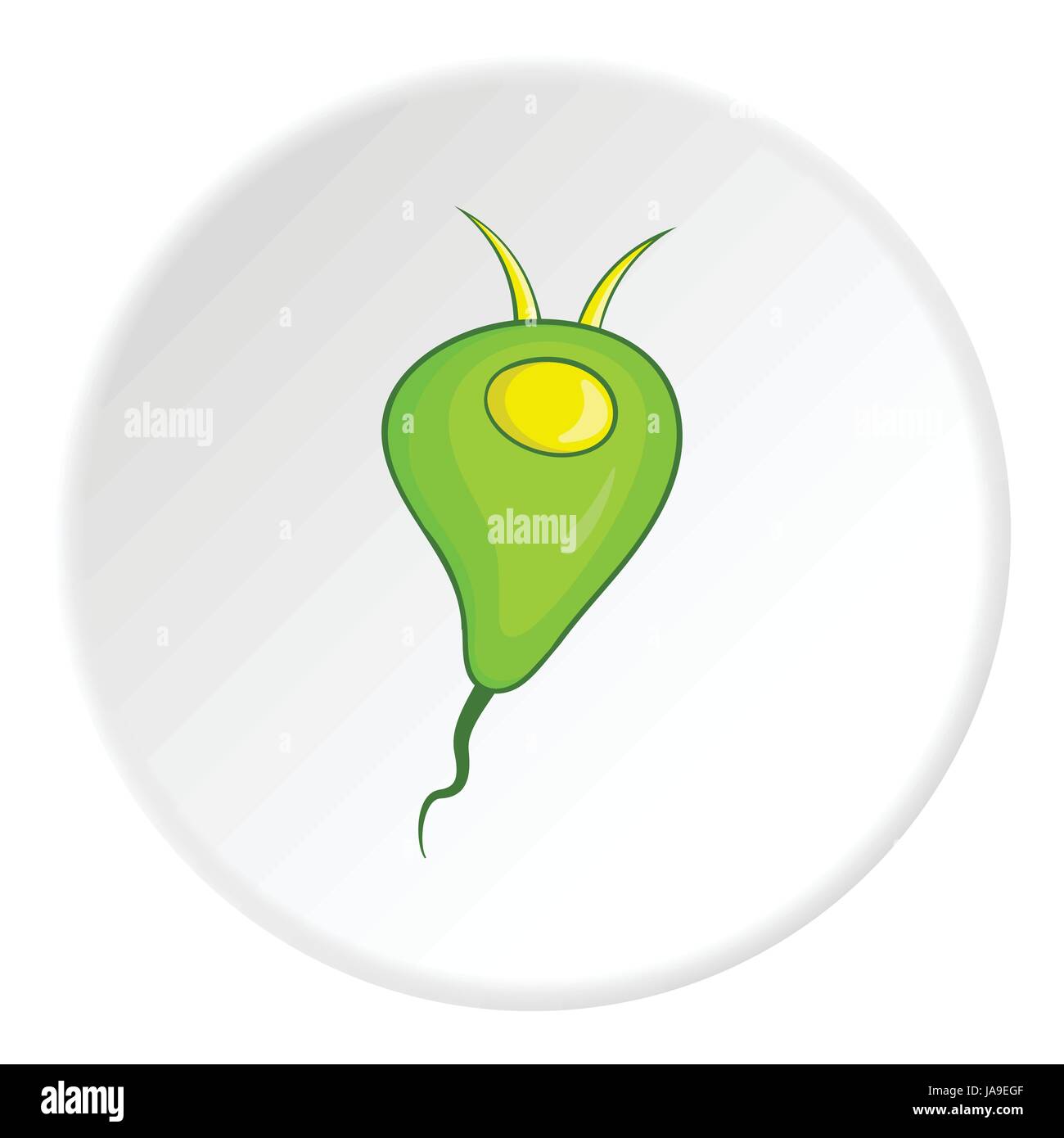 Bacterial cell icon, cartoon style Stock Vector Image & Art - Alamy