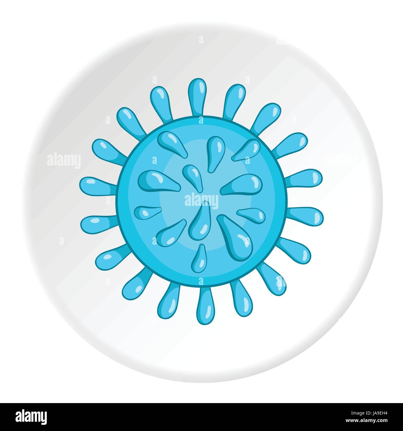 Round bacteria icon, cartoon style Stock Vector Image & Art - Alamy