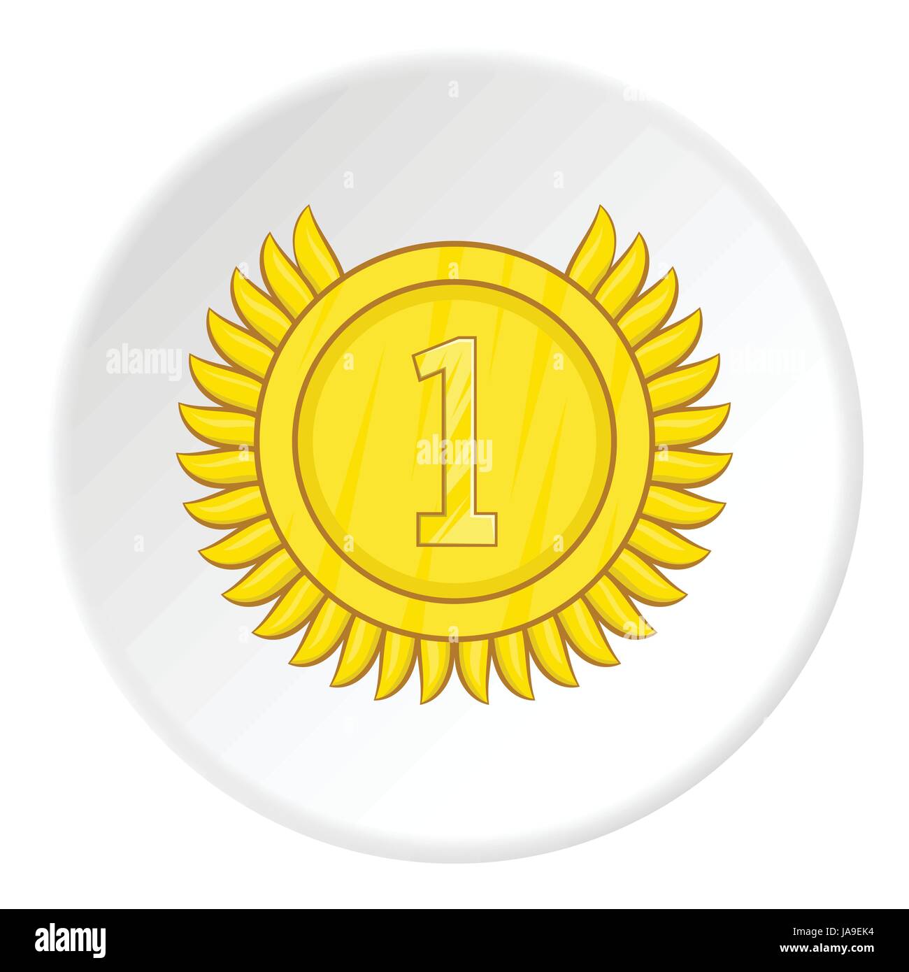Medal for first place icon, cartoon style Stock Vector Image & Art - Alamy