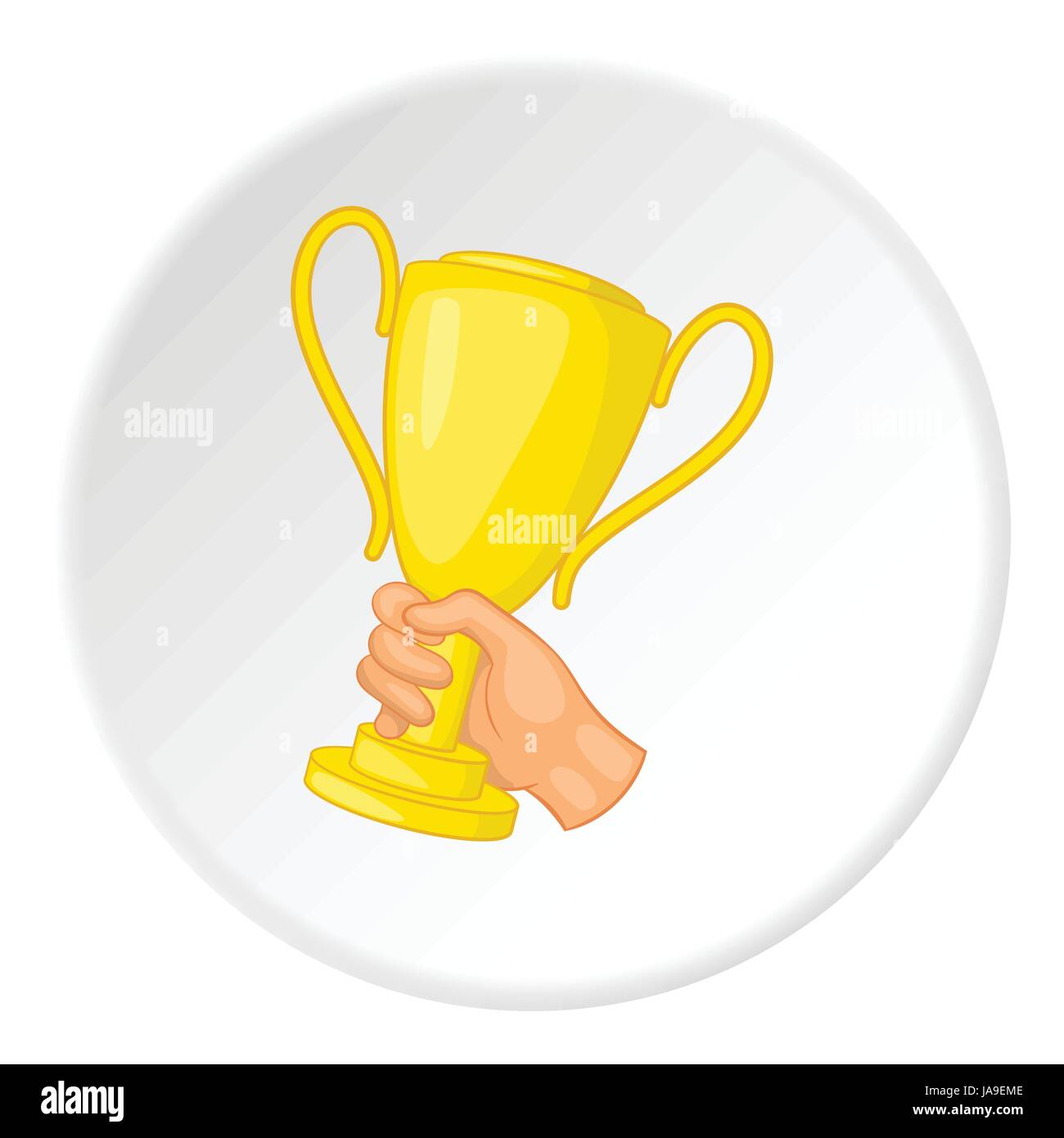 Cup in hand icon, cartoon style Stock Vector Image & Art - Alamy