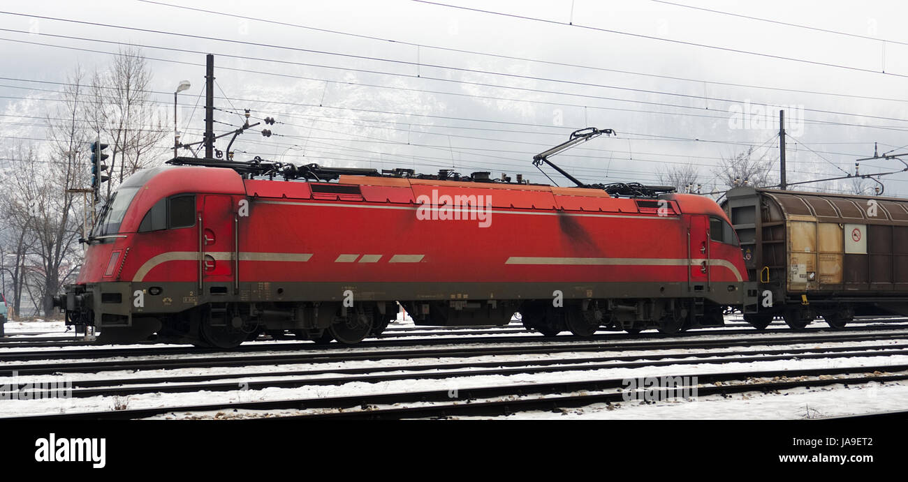 Modern Electric Locomotive, Europe Stock Photo - Alamy