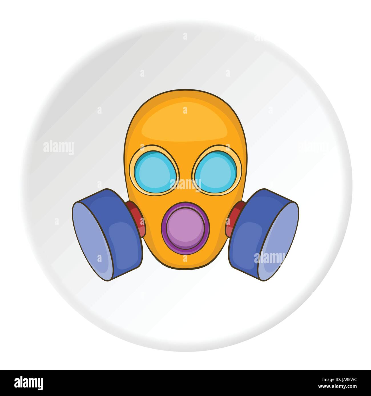 Gas mask icon, cartoon style Stock Vector Image & Art - Alamy