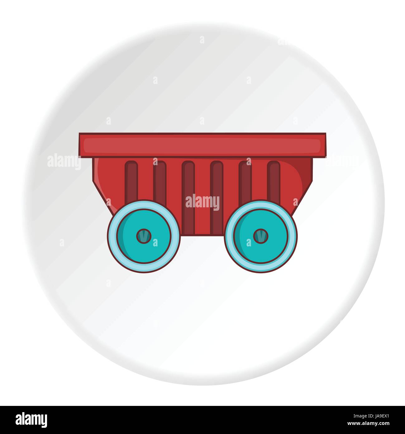 Cart on wheels icon, cartoon style Stock Vector Image & Art - Alamy