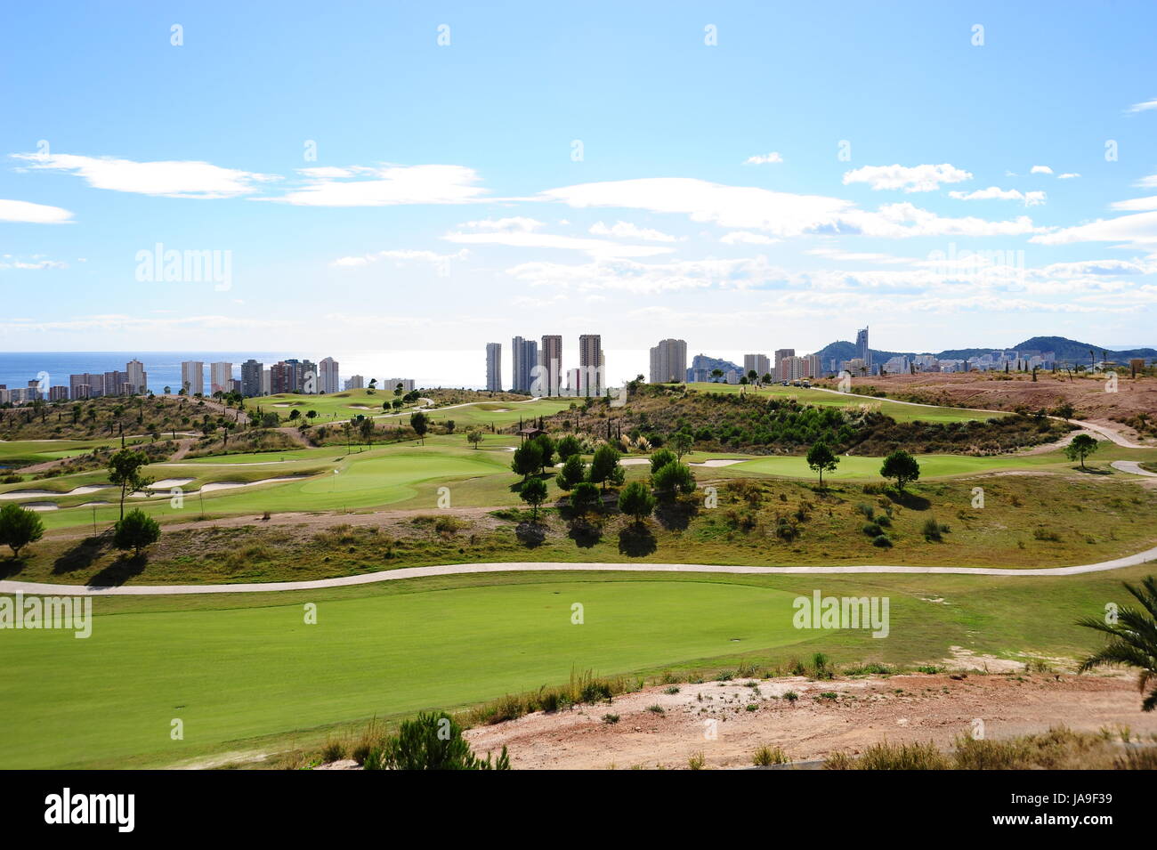 spain, coast, skyline, shore line, hispanic, spanish, blue, humans ...